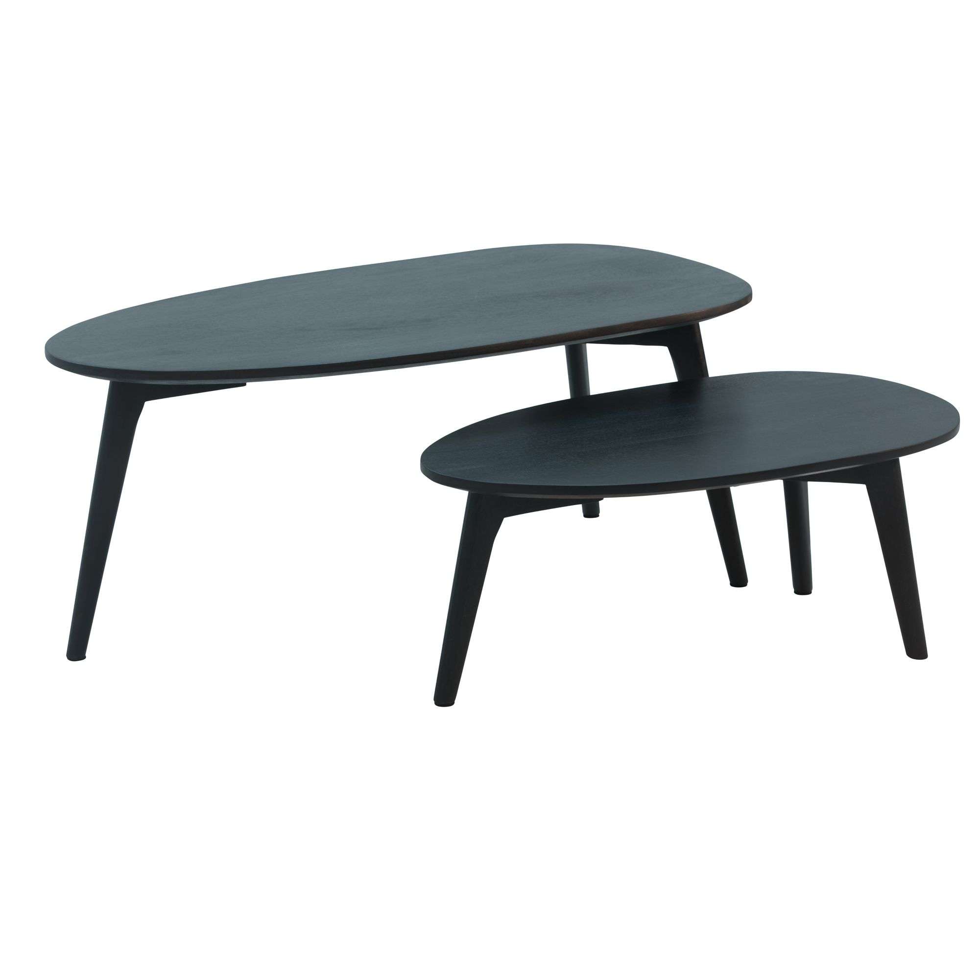 Design Couchtisch 2er Set Mango Massivholz Wohnzimmertisch kaufen